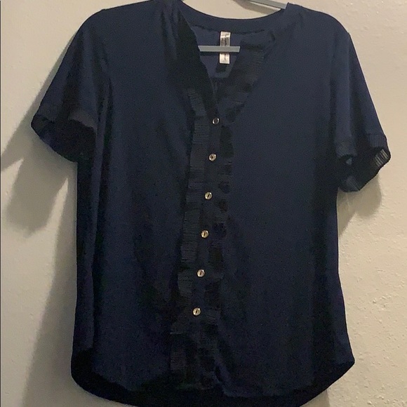Perseption | Tops | Perception Concept Blue Blouse | Poshmark